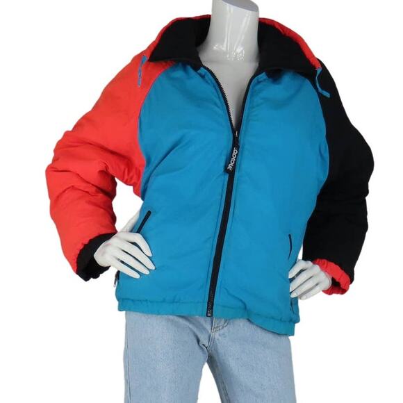 Vintage | Jackets & Coats | 9s Vintage Neon Color Block Retro Ski ...